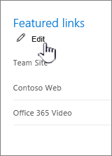 How To Change The Links List On The SharePoint Home Page?