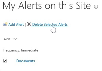 How To Setup An Alert When A File Gets Added/Modified In A Document Library
