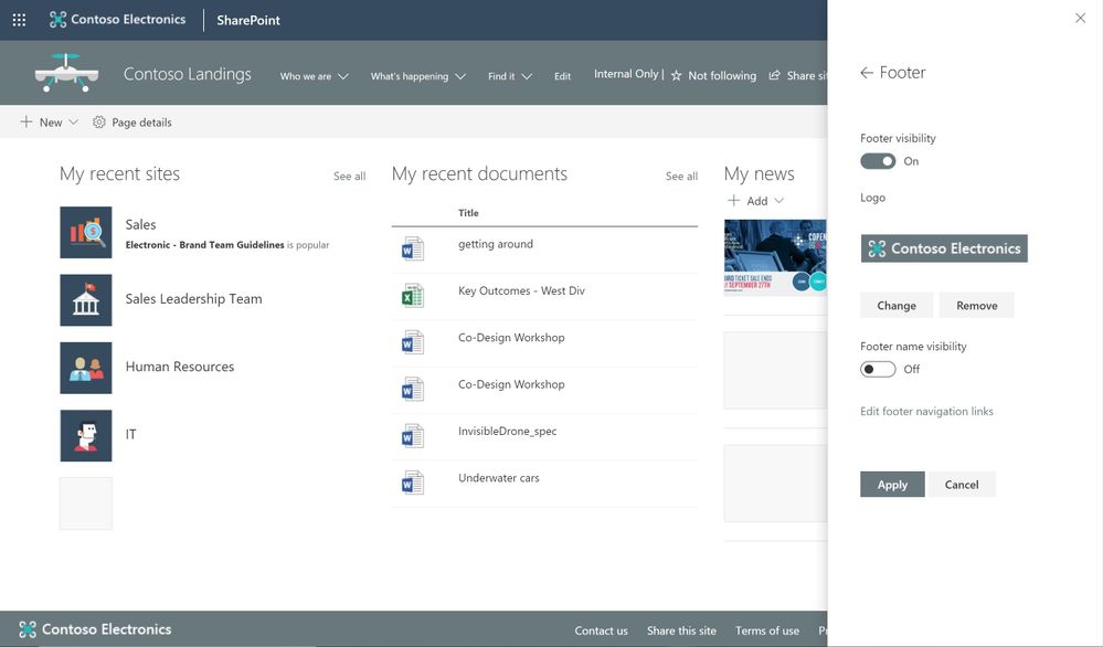 Organize your SharePoint sites with new “change the look” options Organize your SharePoint sites with new “change the look” options