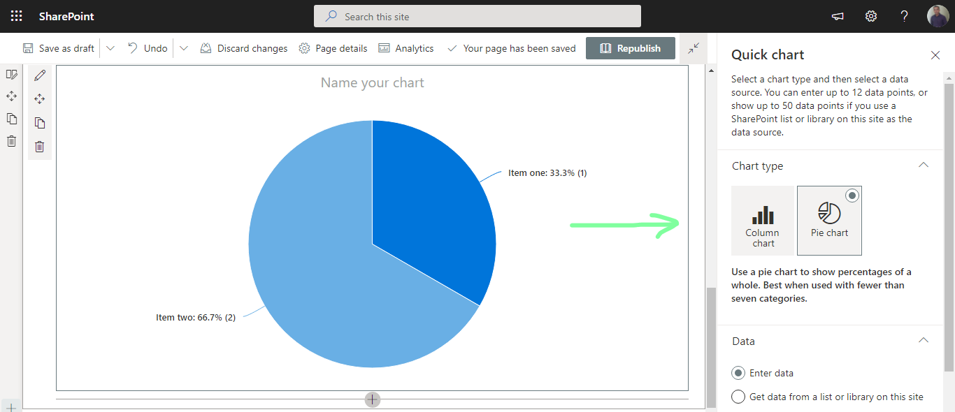 How to Use the Quick Chart Web Part in SharePoint