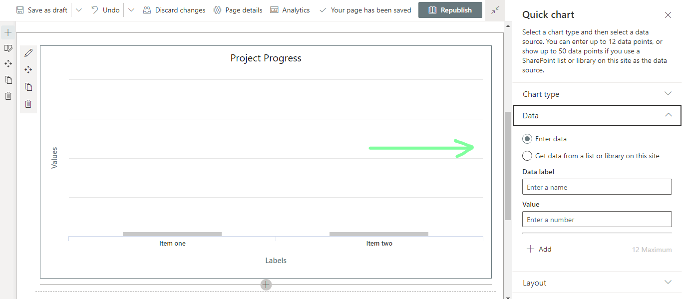How to Use the Quick Chart Web Part in SharePoint