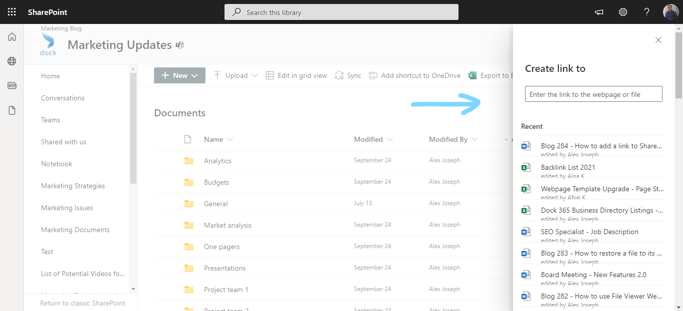 How To Add A Link To Your SharePoint Document Library