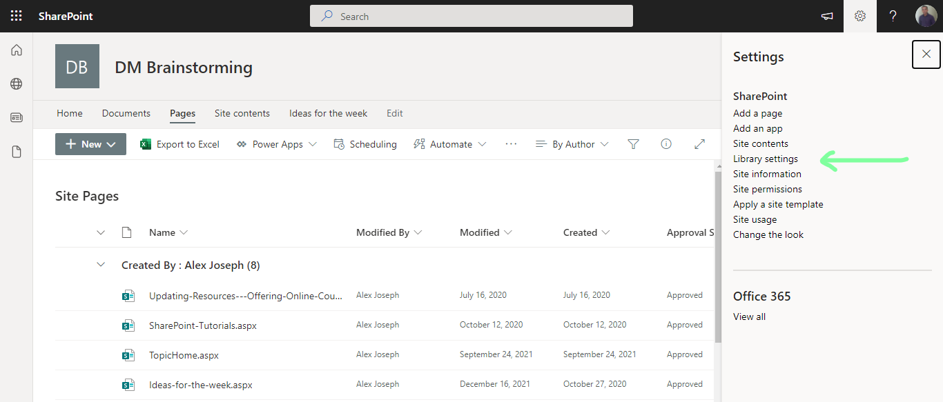 How to Configure a Page Approval Flow for a SharePoint Site