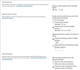 How to Setup Document Version Control in SharePoint