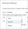 How to Setup Document Version Control in SharePoint
