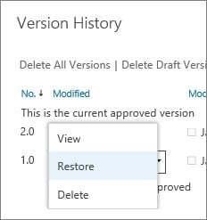 How to Setup Document Version Control in SharePoint