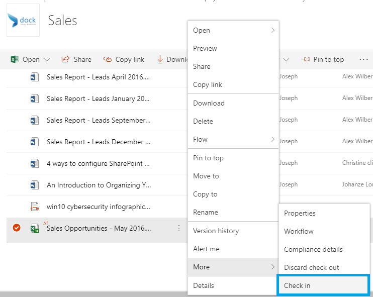 How to Check out a SharePoint Document