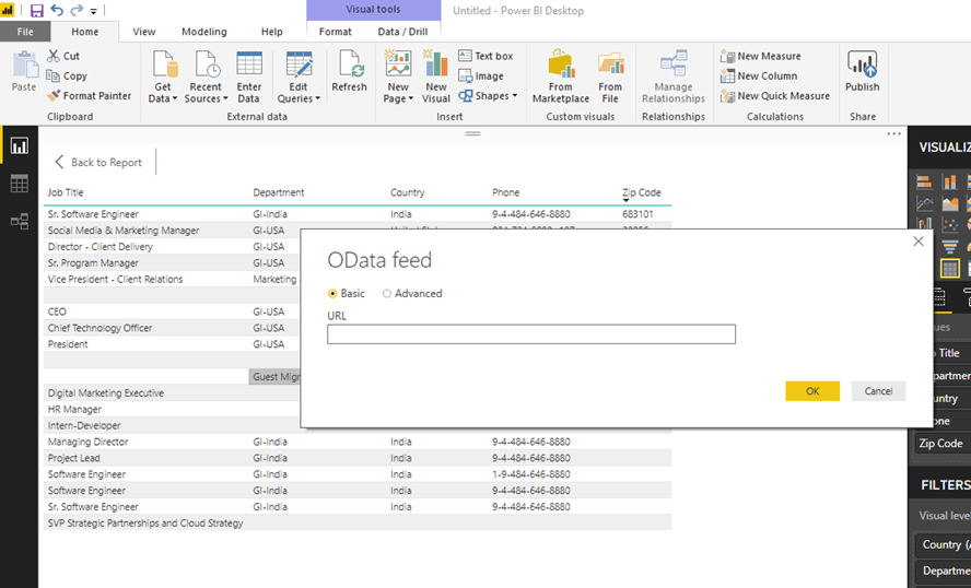 How to get Microsoft Graph API Data on Microsoft Power BI