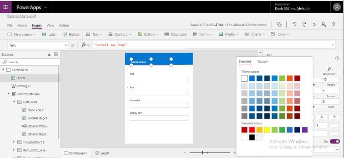 How to Create a PowerApp using SharePoint List?