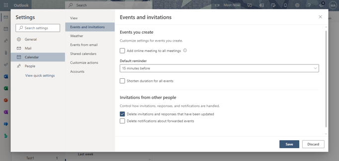 Shorten the Duration of Events and Create Breaks in Microsoft Outlook