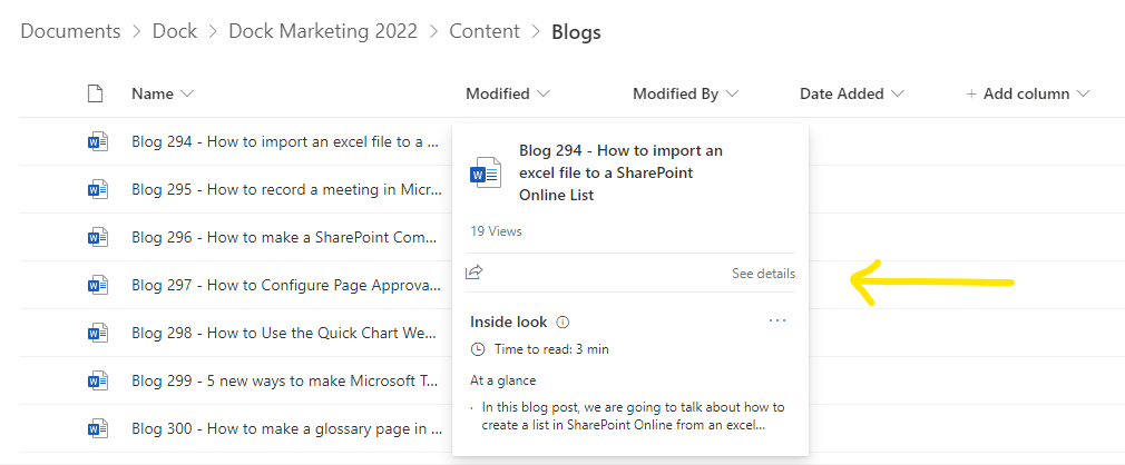 How To Use SharePoint File Insights
