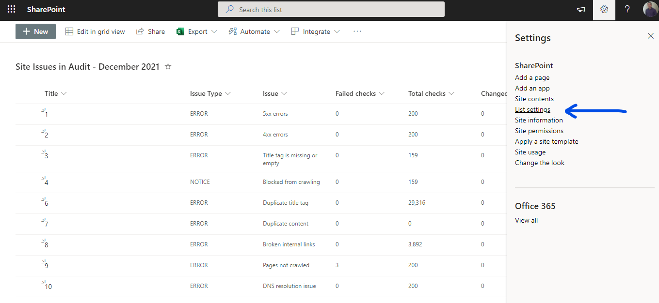 How To Create A List in SharePoint from An Excel Spreadsheet