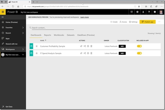 Power BI - Enabling your team with new workspace environment