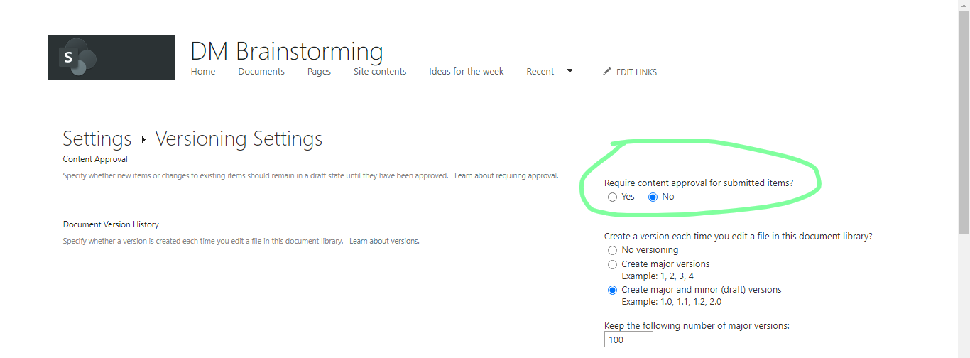 How to Configure a Page Approval Flow for a SharePoint Site
