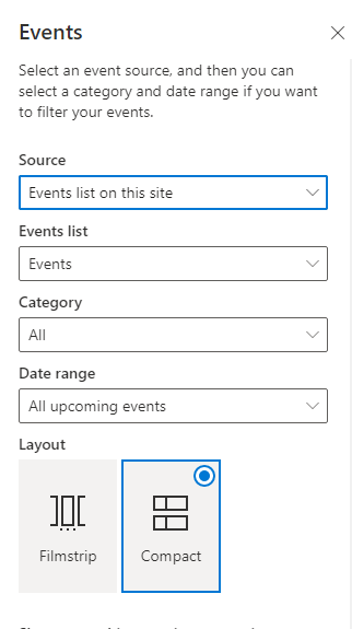 How to Use the Events Web Part in SharePoint Online